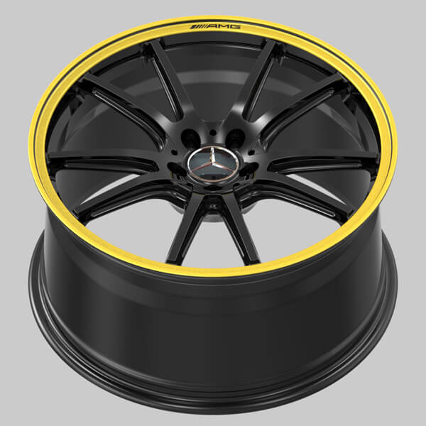 Mercedes Benz C43 Amg 19 Inch Wheels With Yellow Lip Suppliers,mercedes ...