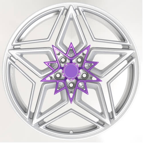 Silver And Purple Lotus Flower Rims For Kia Stinger 20 Inch Suppliers ...